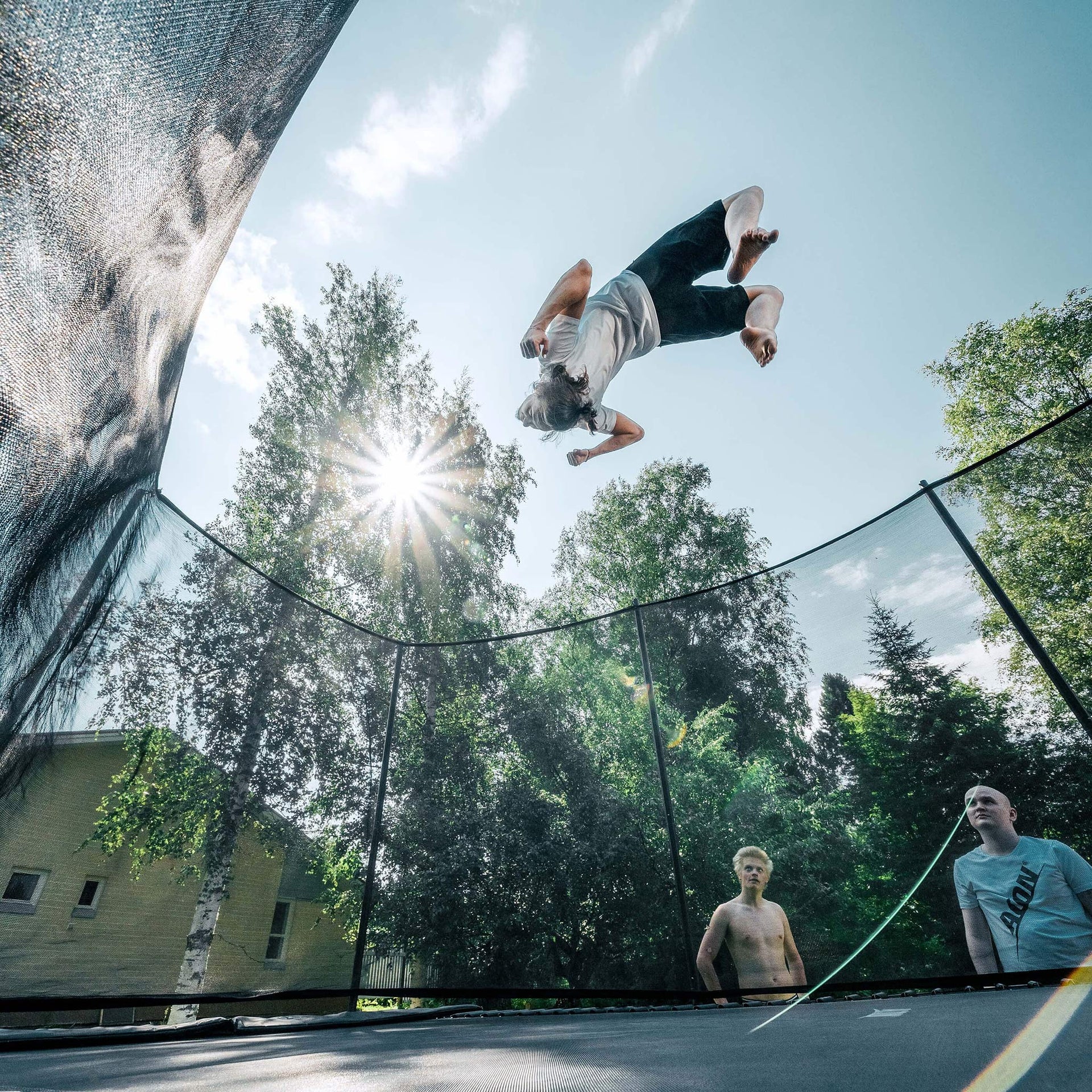 ACON 16 HD PRO Rectangular Trampoline with Net and Ladder - Treefrogs ...
